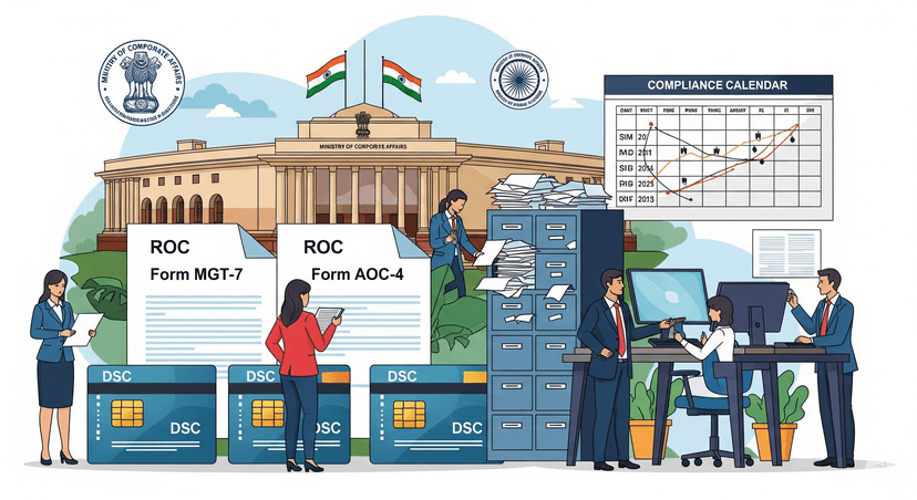 ROC Filing Annual Return Guide 2025: Form AOC-4 & MGT-7 Complete ...